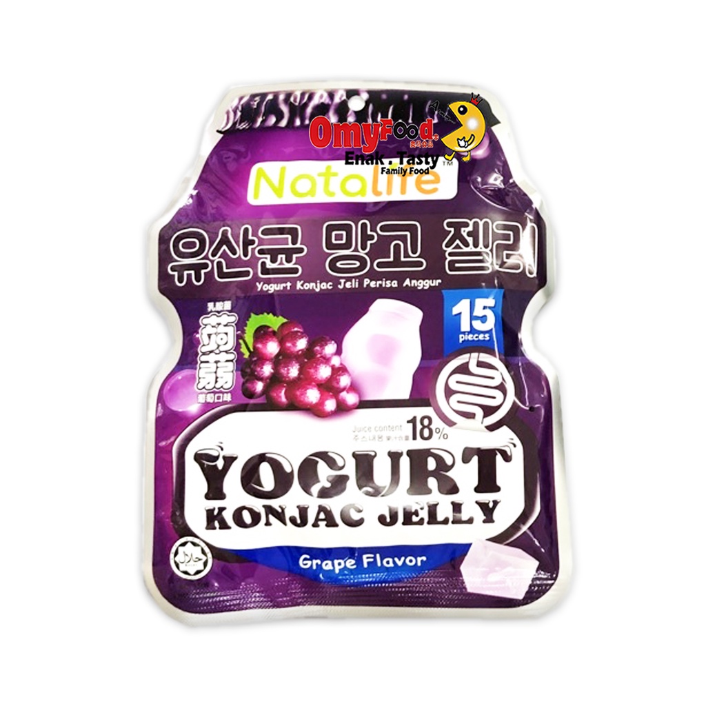 20g x 15pcs Natalife Captain Dolphin Konjac Yogurt Jelly Drink 蒟蒻 [Grape / Mango / Peach ...