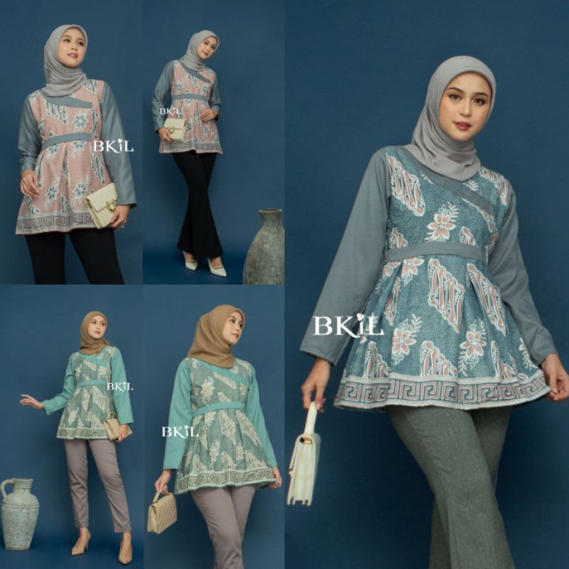 Batik Top BATIK Women Uniform BATIK Women Office | Shopee Malaysia