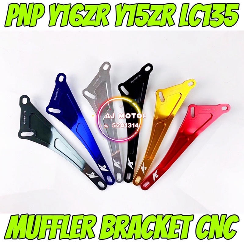 YAMAHA Y16ZR Y15ZR LC135 MUFFLER BRACKET ALLOY KING-DRAG FOR RACING ...