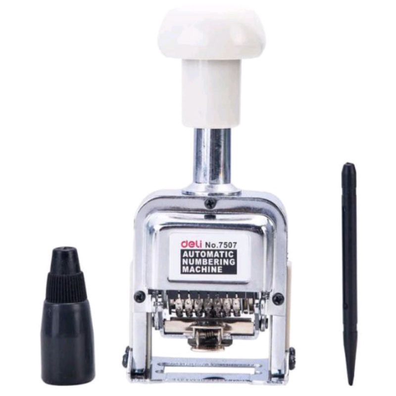 DELI AUTOMATIC NUMBERING MACHINE 6,7, 8,10,12 DIGITS ORIGINAL | Shopee ...