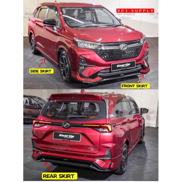 🔥NEW PERODUA ALZA 2022 BODY KIT SET FRONT SKIRT LIP / REAR SKIRT / SIDE ...