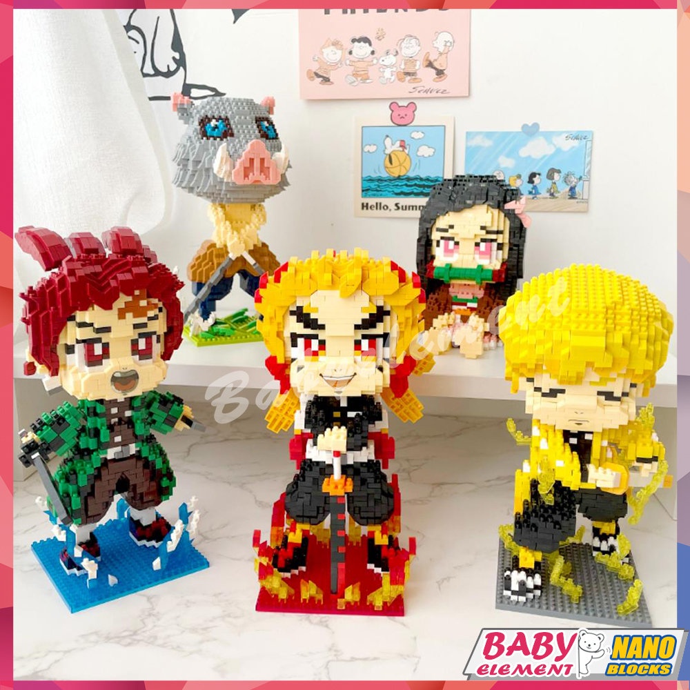 【Demon Slayer】Nano Blocks Puzzle Building Blocks Cartoon Anime ...