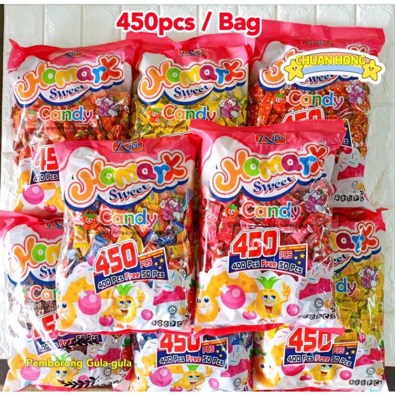 Rico Candy Homark Gula Gula Pelbagai Jenis 450pcs / Bag | Shopee Malaysia