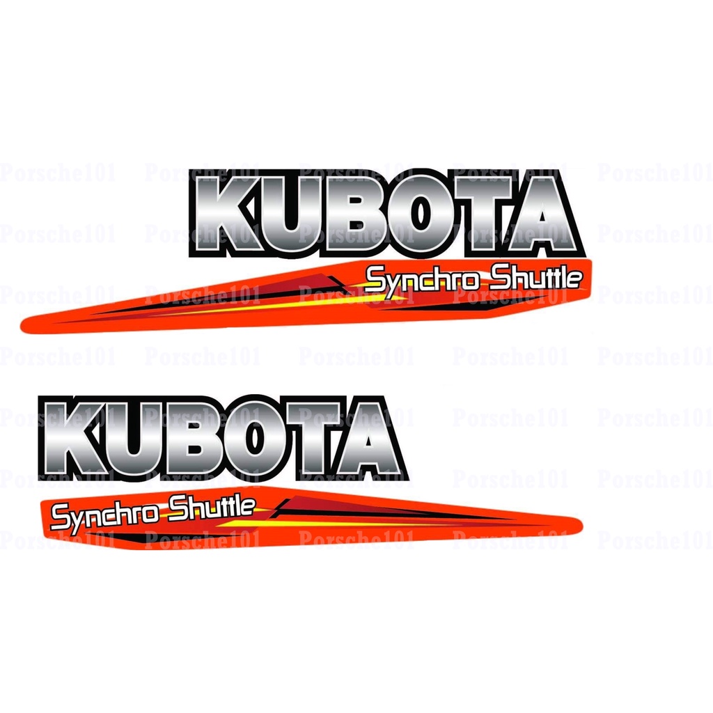 KUBOTA Tractor Sticker (2sheets Left-Right) | Shopee Malaysia