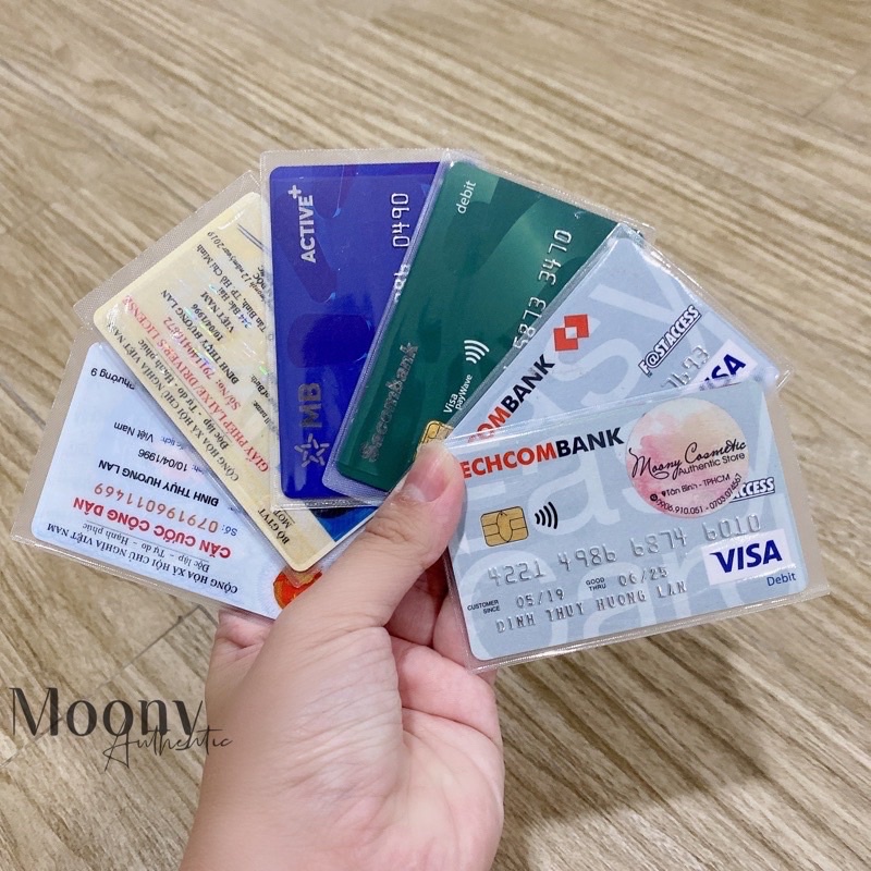 Plastic case for ID, cccd, bank card, membership card, vip card ...
