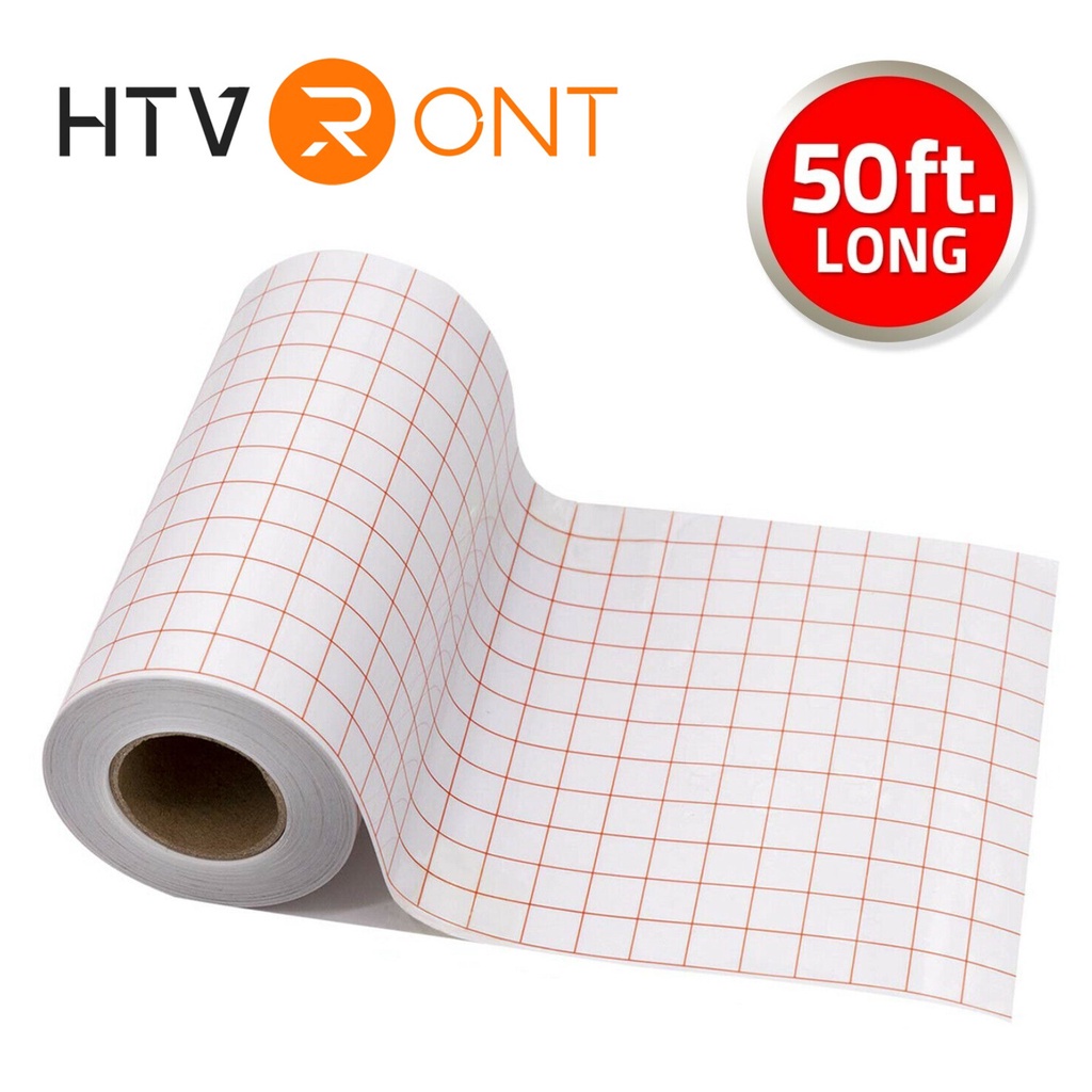 HTVRONT 6"x50FT Transfer Tape for Self Adhesive Permanent Vinyl Roll ...