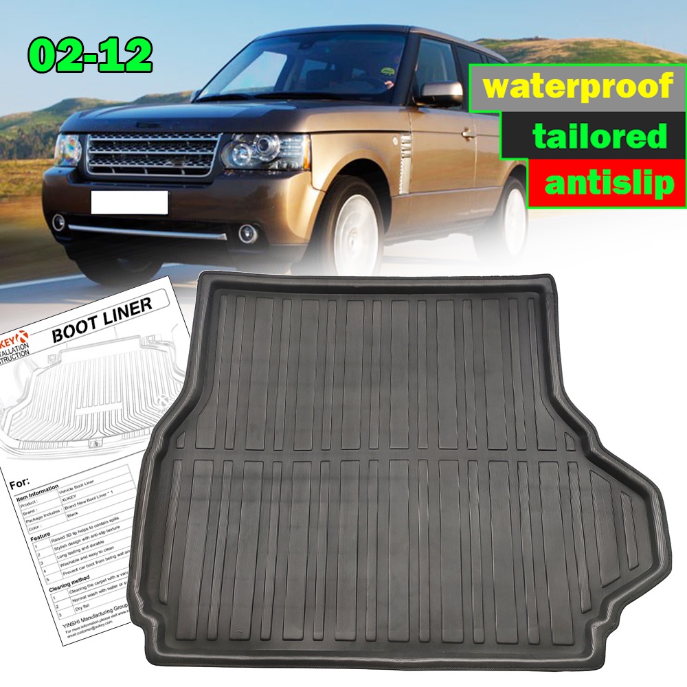 Boot liner Cargo Trunk mat Floor Tray For Range Rover Mk3 Vogue L322 ...