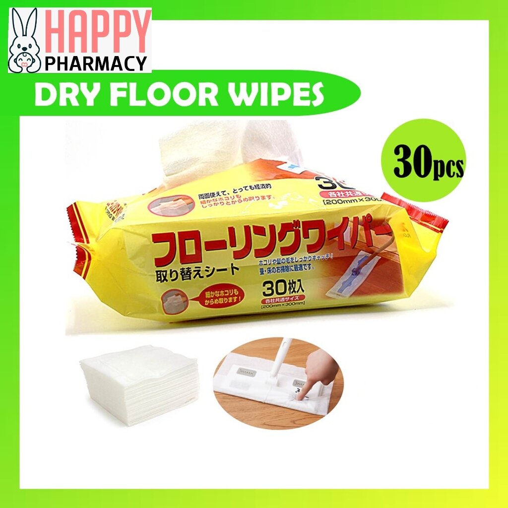 DRY FLOOR WIPES 30'S/Pkt TISU LANTAI KERING 除尘纸 ELECTROSTATIC DUST ...