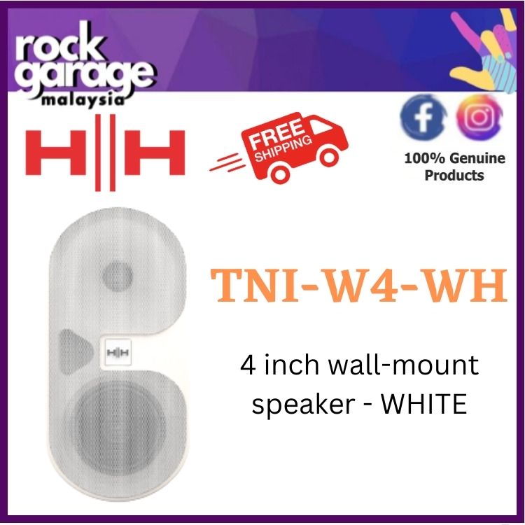 Hh Electronic Tni W4 Wh 4 Inch Wall Mount Speaker White Tni W4 Tniw4 Shopee Malaysia