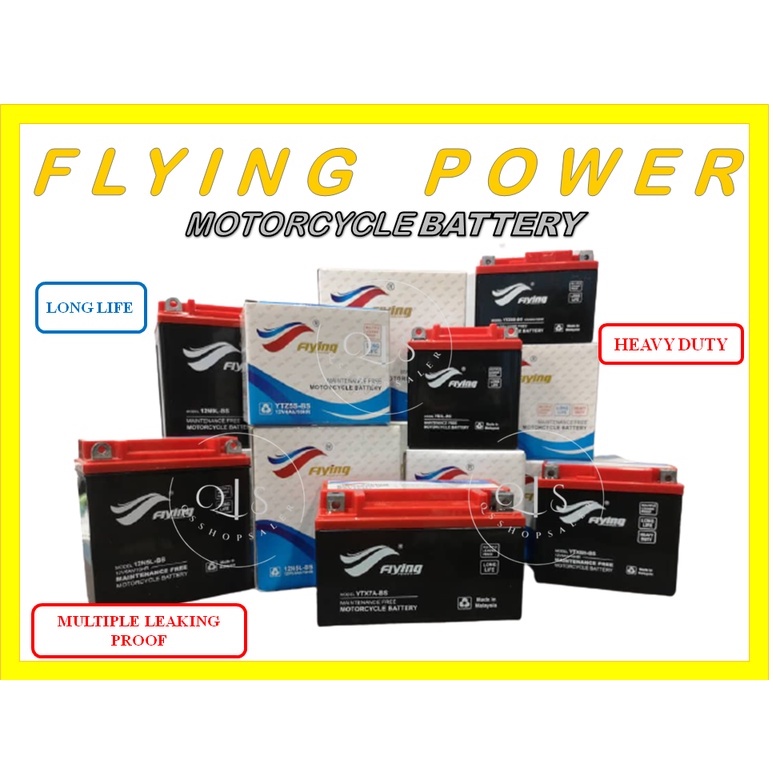 FLYING BATTERY / MOTORCYCLE BATTERY / BATTERY | Shopee Malaysia
