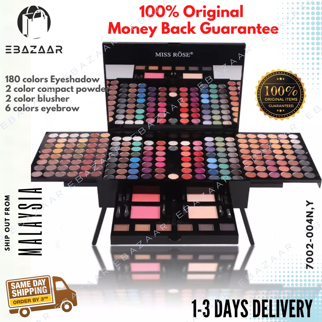 Miss Rose 180 Colors Makeup Set Multicolor Eyeshadow Palette Blush ...
