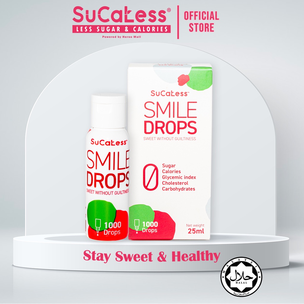 ZERO Calories SuCaLess SMILE DROPS [HALAL/Zero Calories/On Diet/Local ...