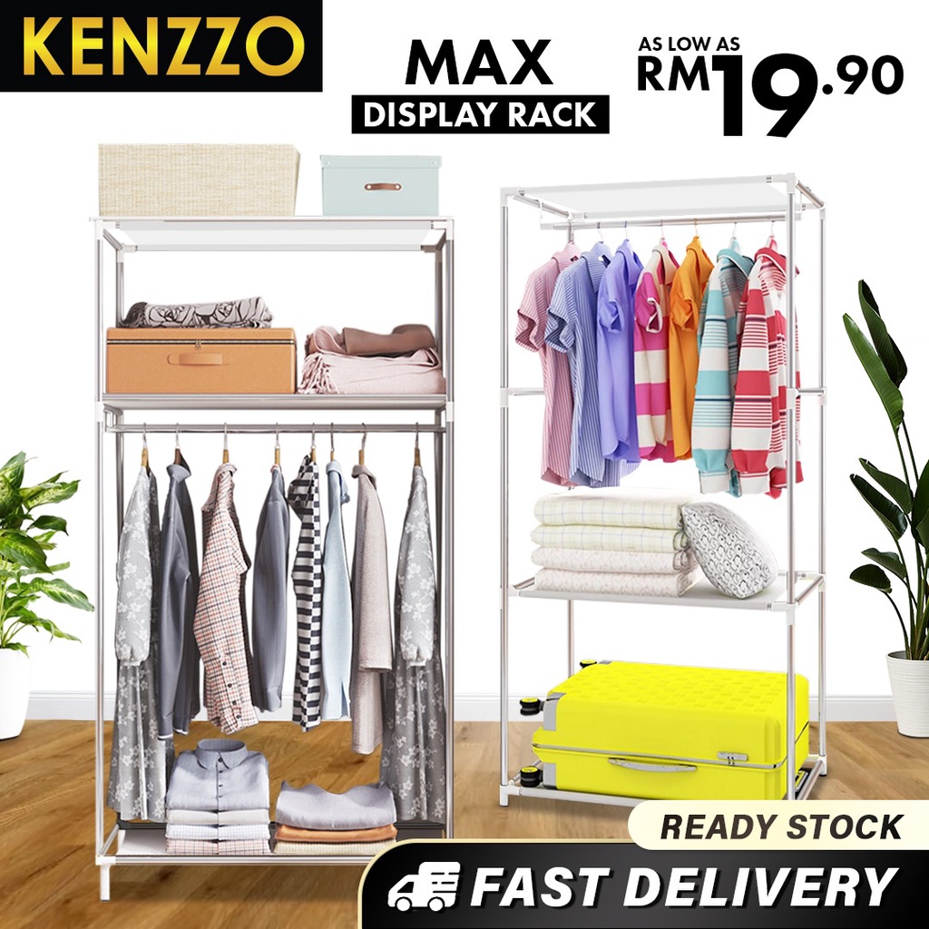 Kenzzo!!! Multifunctional Curtain Wardrobe / Organizer / Almari Baju ...