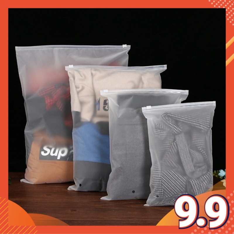 1 PCS REUSABLE MATTE PLASTIC ZIPPER BAG PLASTIK ZIP Shopee Malaysia