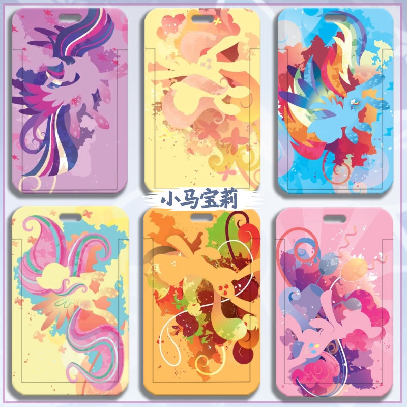 Anime Cartoon My Little Pony Custom Student School ID Card Holder MRT ...
