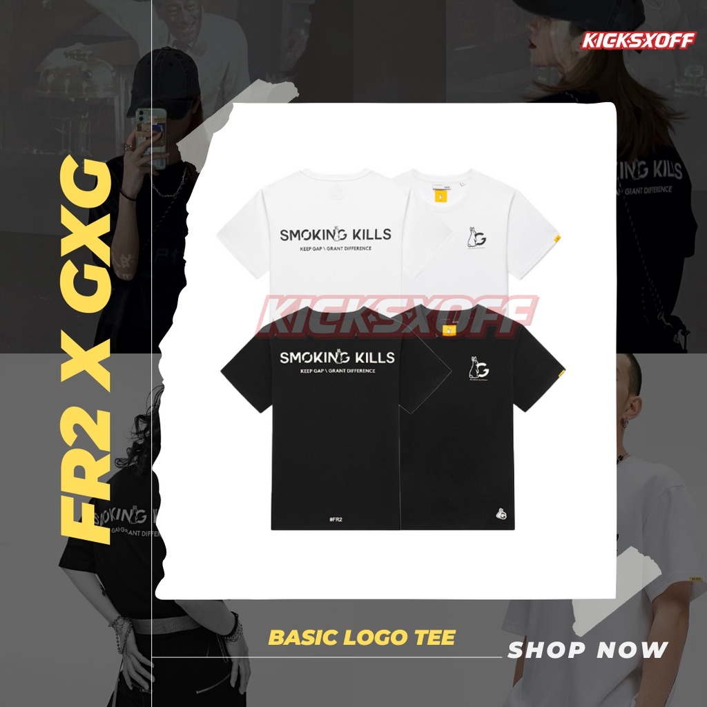 *READY STOCK* FR2 X GXG Smoking Kills Oversized Tee Hype/Fashion/Streetwear/Couple/Unisex T ...