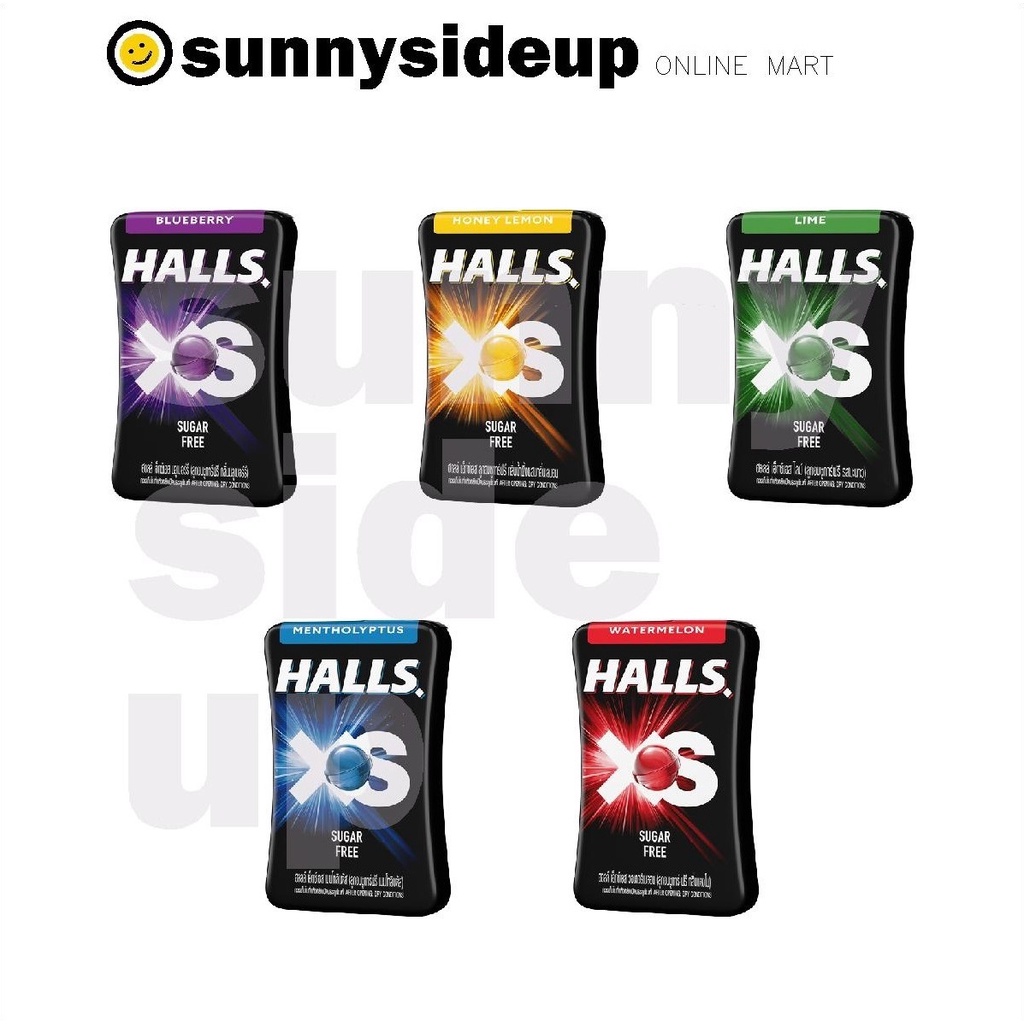 [SUNNY] Halls xs Sugar Free Candy 23s - 15g Blueberry | Watermelon | Shopee Malaysia