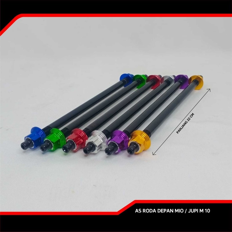 Front Axle Aluminum M 10 MIO JUPITER F1Z R VRG RACING | Shopee Malaysia