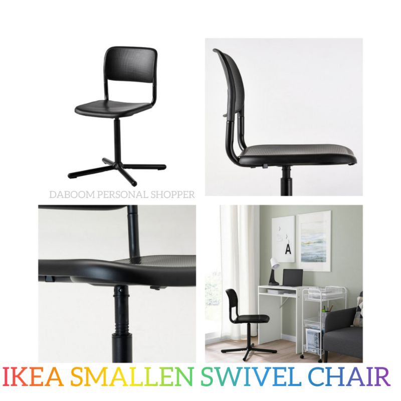💥NEW ARRIVAL💥IKEA SMALLEN SWIVEL CHAIR BLACK | Shopee Malaysia