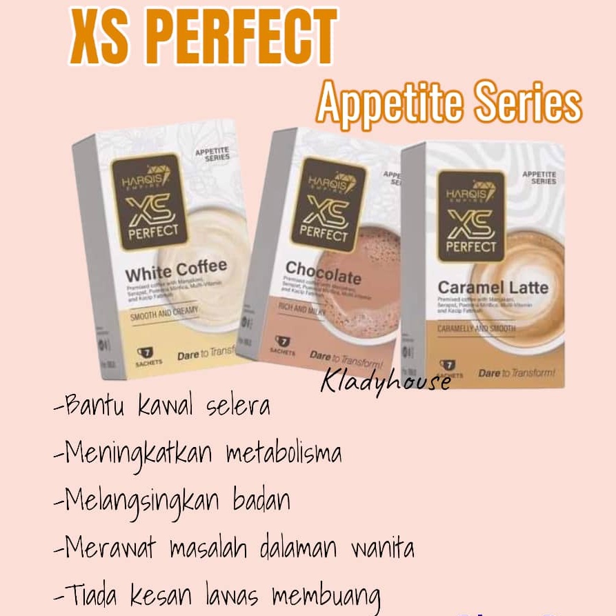XS PERFECT APPETITE SERIES CHOCOLATE / CARAMEL LATTE / WHITE COFFEE ...