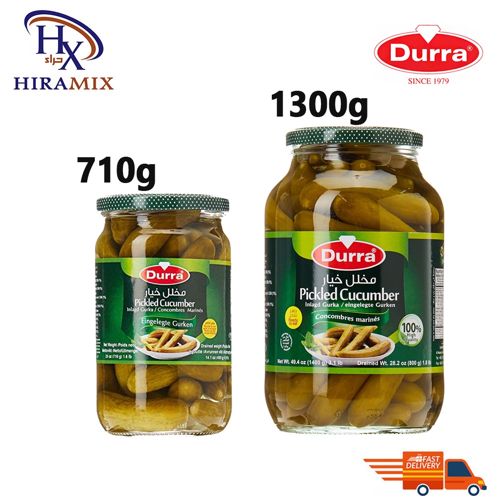 Durra Pickles Cucumber Pickled / Jeruk Timun / Halal 腌制黄瓜 710g/1300g ...