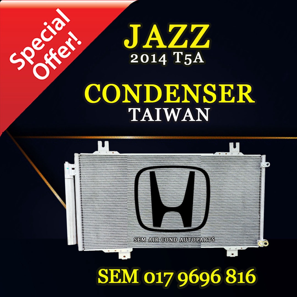 HONDA JAZZ 2014 YEAR T5A TAIWAN NEW LONG CONDENSER/ KONDENSER (CAR ...