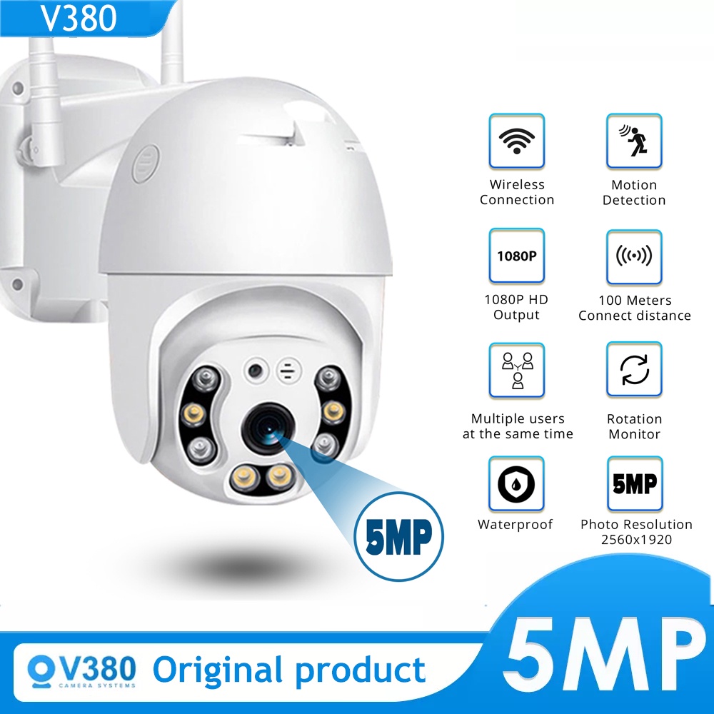 IP CCTV Camera V380 HD 1080P Wifi Wireless Outdoor CCTV Waterproof ...