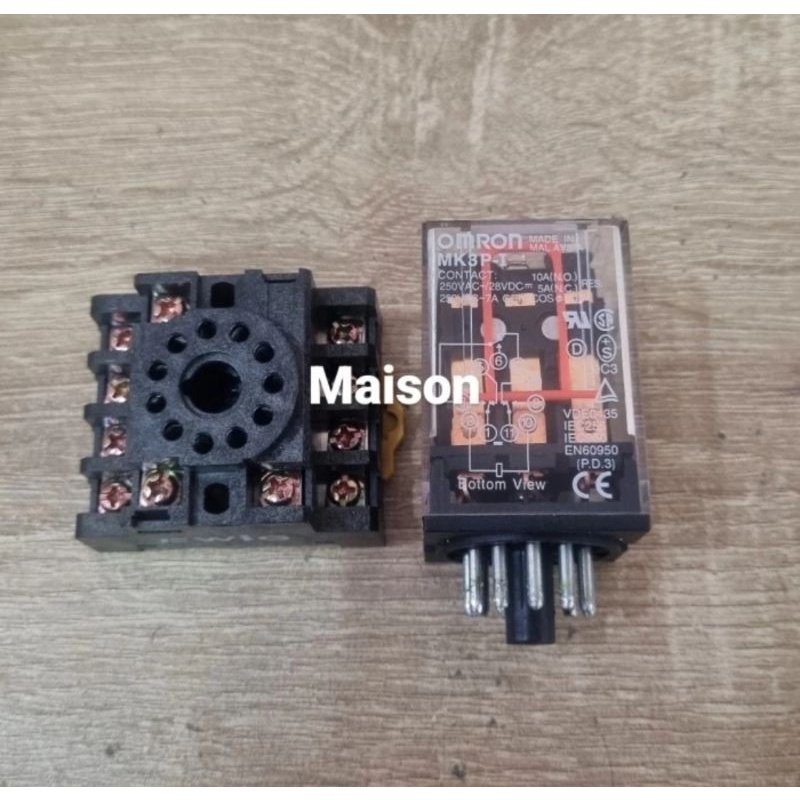 Omron relay MK3P-I 220vac plus MK3P 220V socket | Shopee Malaysia