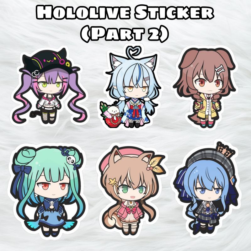 Hololive Chibi Sticker (Part 2) Laminated | Shopee Malaysia