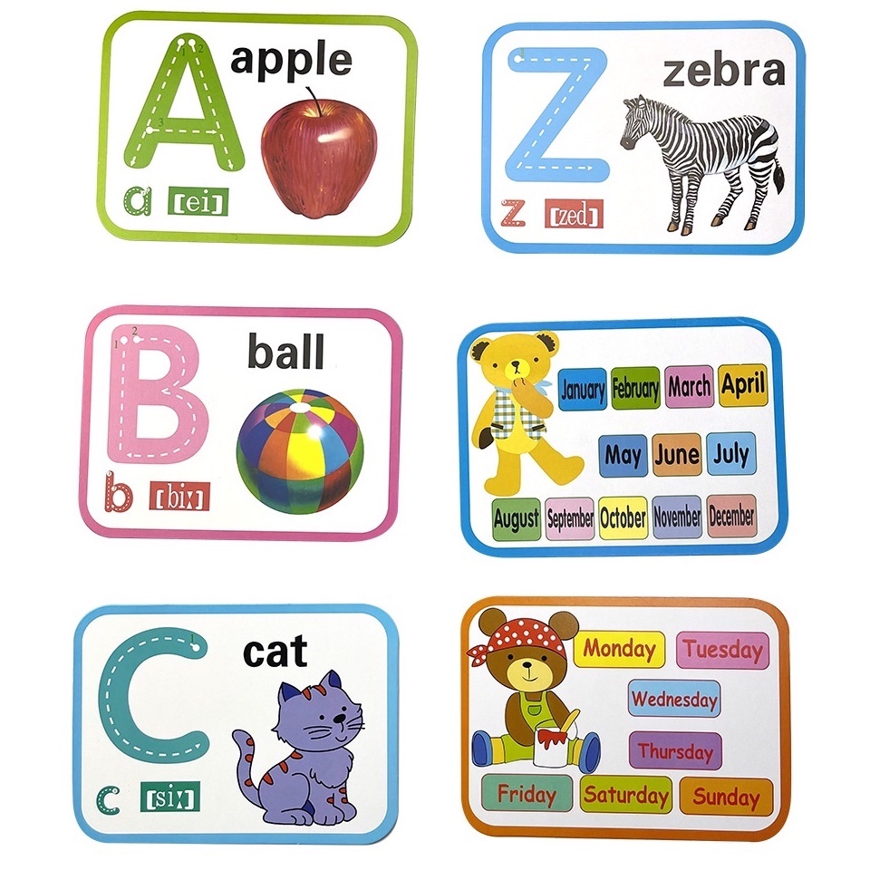 Early learning flash card alphabet | Shopee Malaysia
