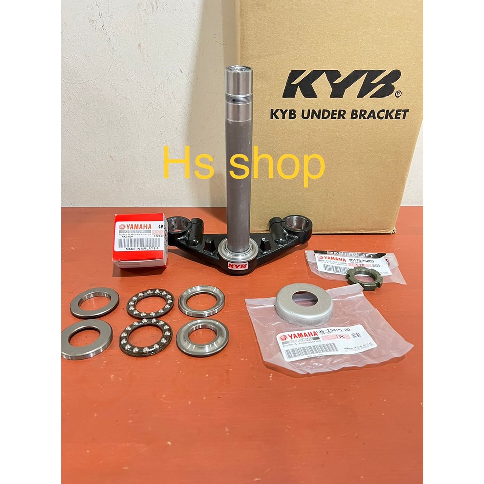 Yamaha RXZ KYB KAYABA UNDER BRACKET T FORK STEERING STEM Rxz Steering Cone Cover Steering Screw ...