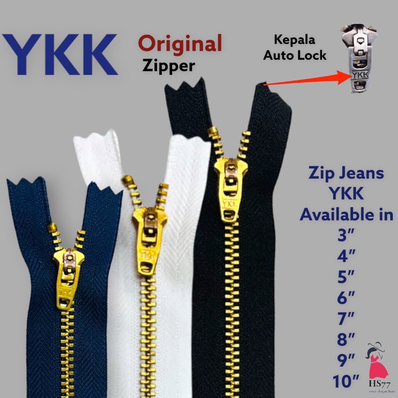 zip jeans, 4YG zipper, zip jeans YKK, zip seluar jeans, zip jeans metal ...