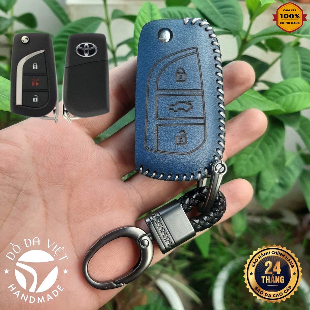 Leather car key case for Toyota Altis, Vios, Innova, Fortuner, Camry ...