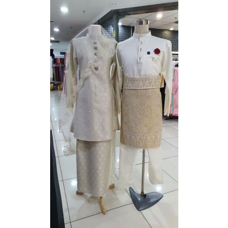 KURUNG PAHANG SONGKET SEROJA SET LENGKAP RAJA SAHARI TUNANG NIKAH ...