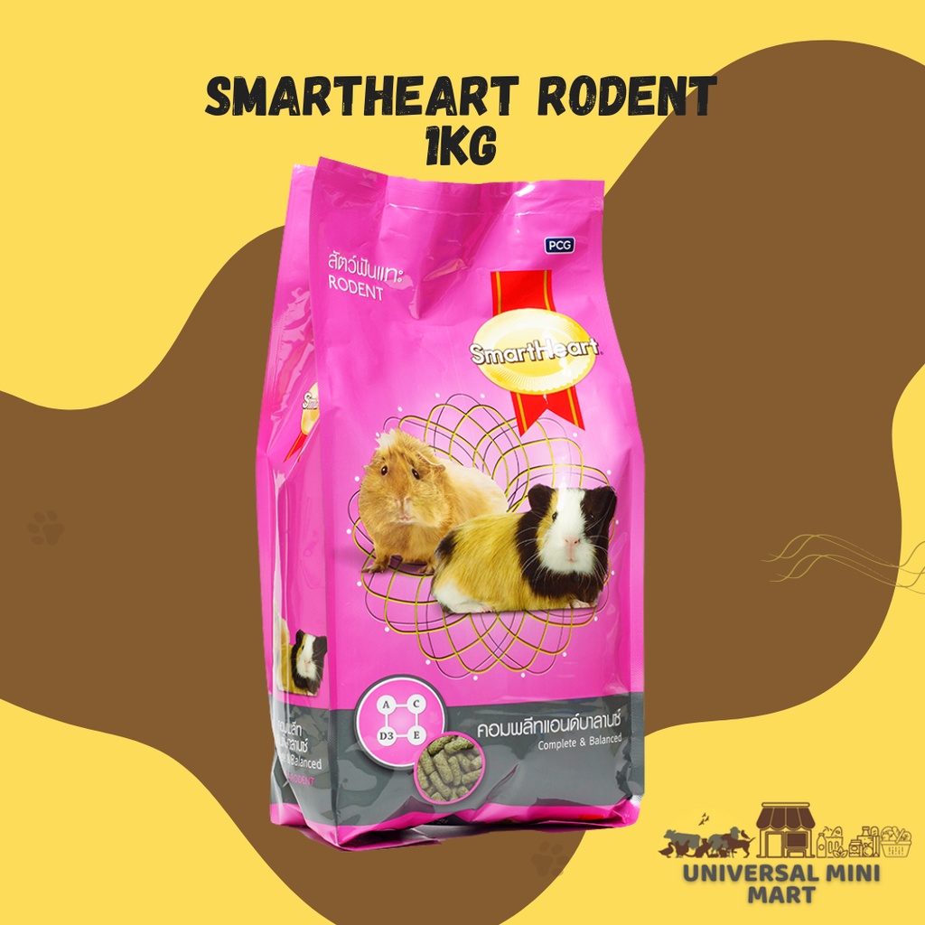 (Sabah) Smartheart Rodent Makanan Hamster Guinea Pig Chinchilla Hamster ...