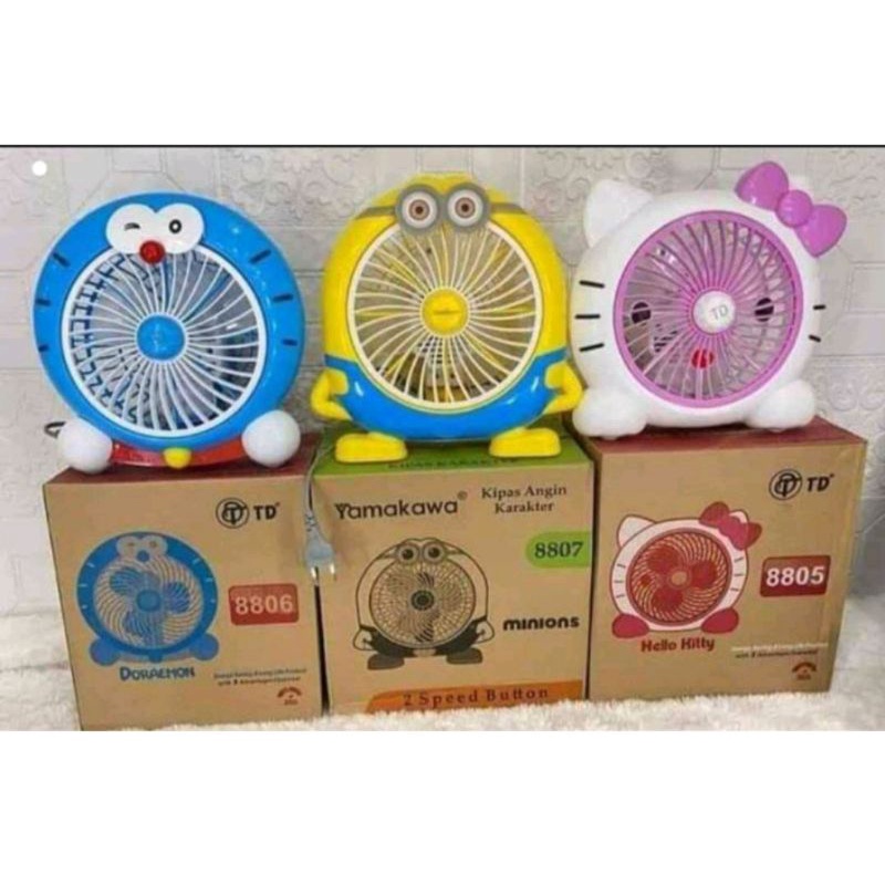 Doraemon character fan hello Kitty Minion Sitting fan | Shopee Malaysia