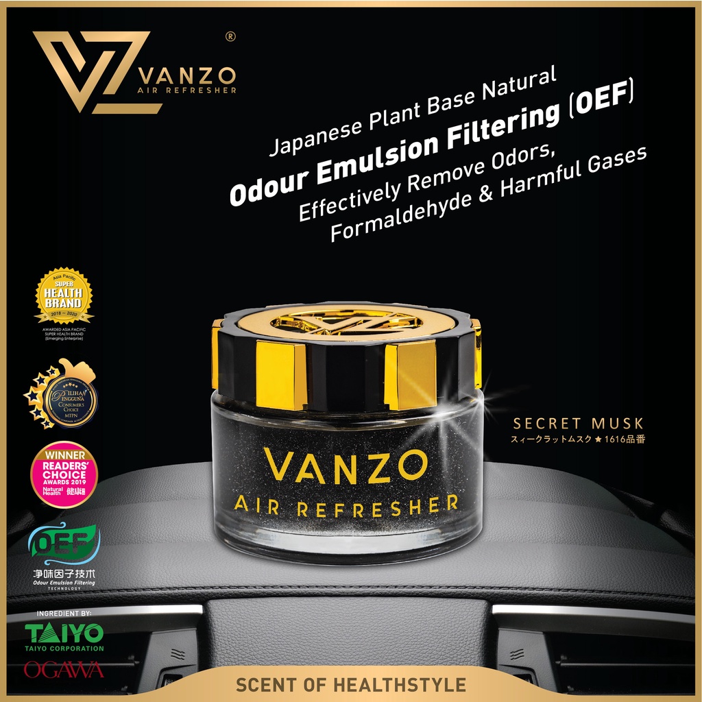 VANZO Car Perfume 1616 SECRET MUSK LX SERIES Pewangi Kereta | Shopee ...