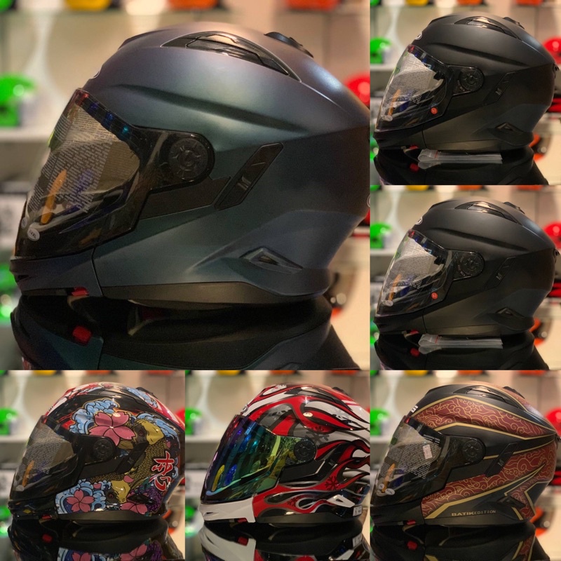 HELMET ZEUS 613 - 2 in 1 | Shopee Malaysia