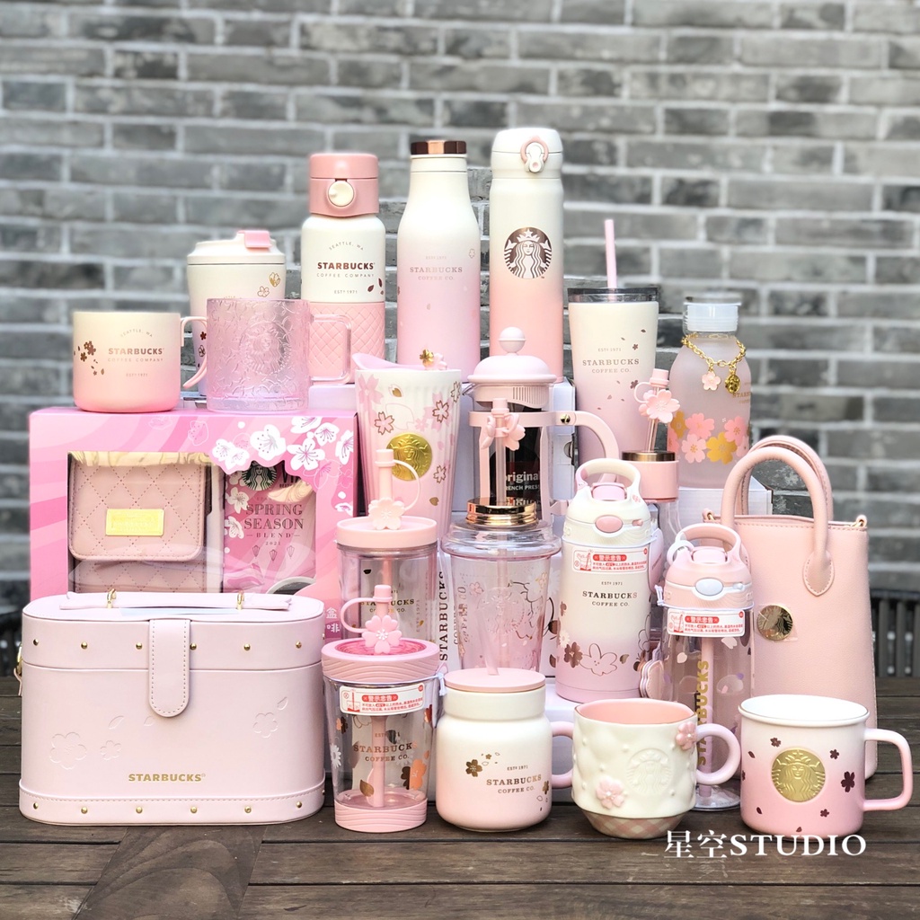 Starbucks 星巴克 China 2021 Sakura Blossom Pink Series Thermos Flask ...