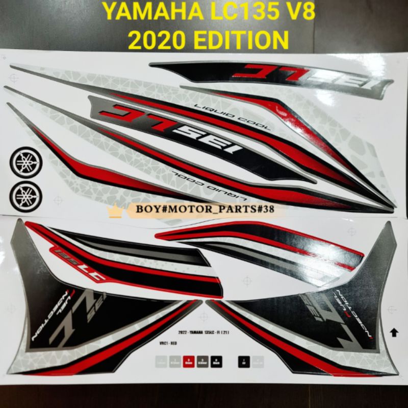 YAMAHA LC135 V8 FI ( 21 ) BODY STICKER 2022 SPECIAL EDITION ( READY ...