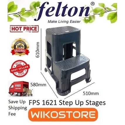 Hot Sales 🔥🔥🔥 [ Wikostore Only RM0.64 Shipping In Shopee ] Felton FPS1621 Plastic Step up Stages ...
