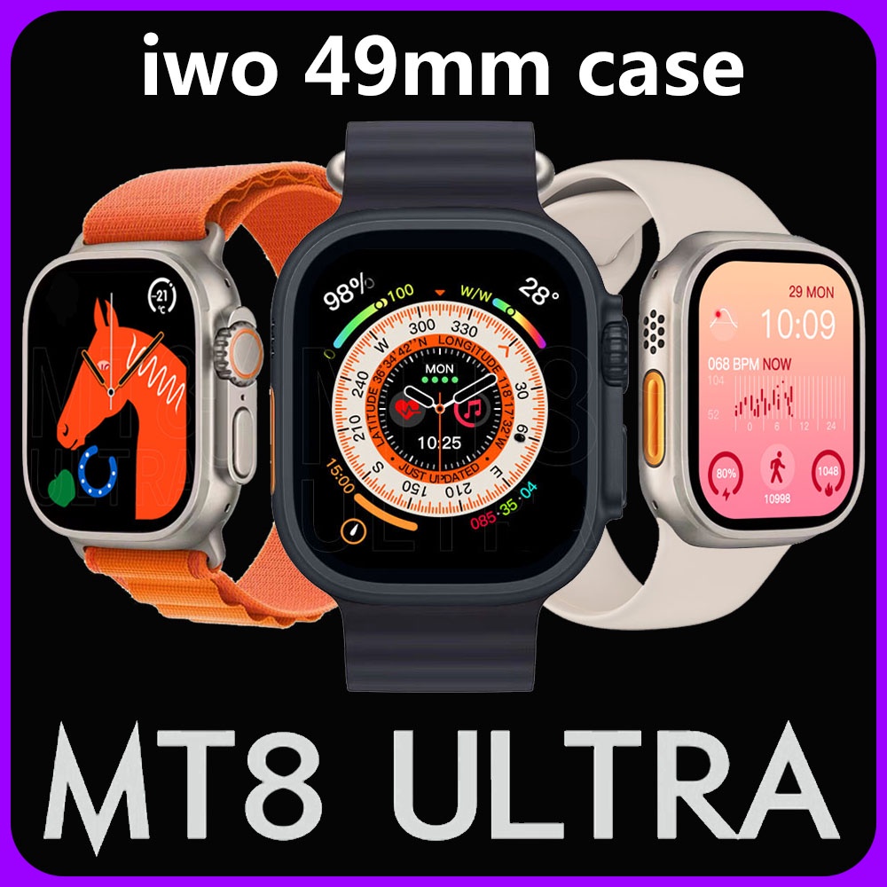2022 NEW IWO MT8 Watch Series 8 Ultra Smartwatch 49mm Case 2.0" Always ...