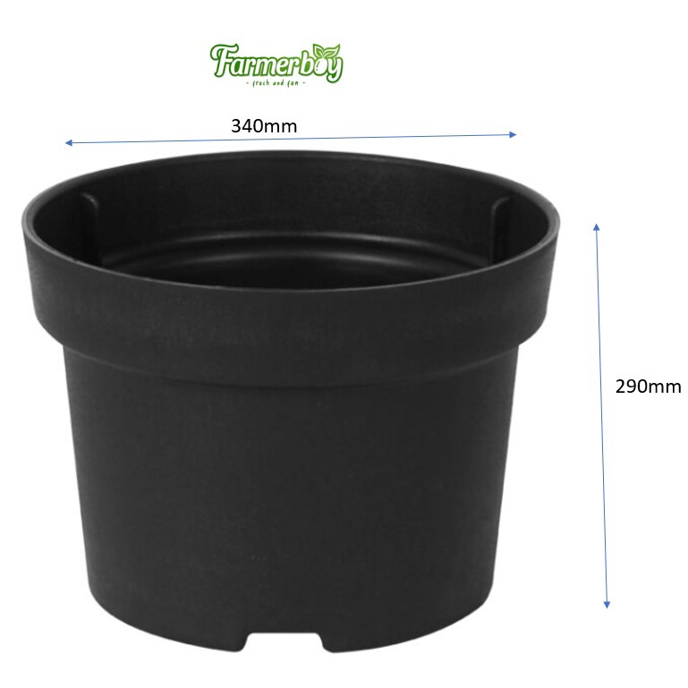 FELTON Round Flower Pot FBL 2747 DIAMETER 34 CM GARDENING FLOWER POTS ...