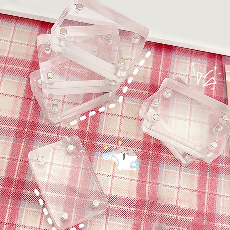 Transparent Acrylic Background Stickers Cards Student DIY Magnetic ...
