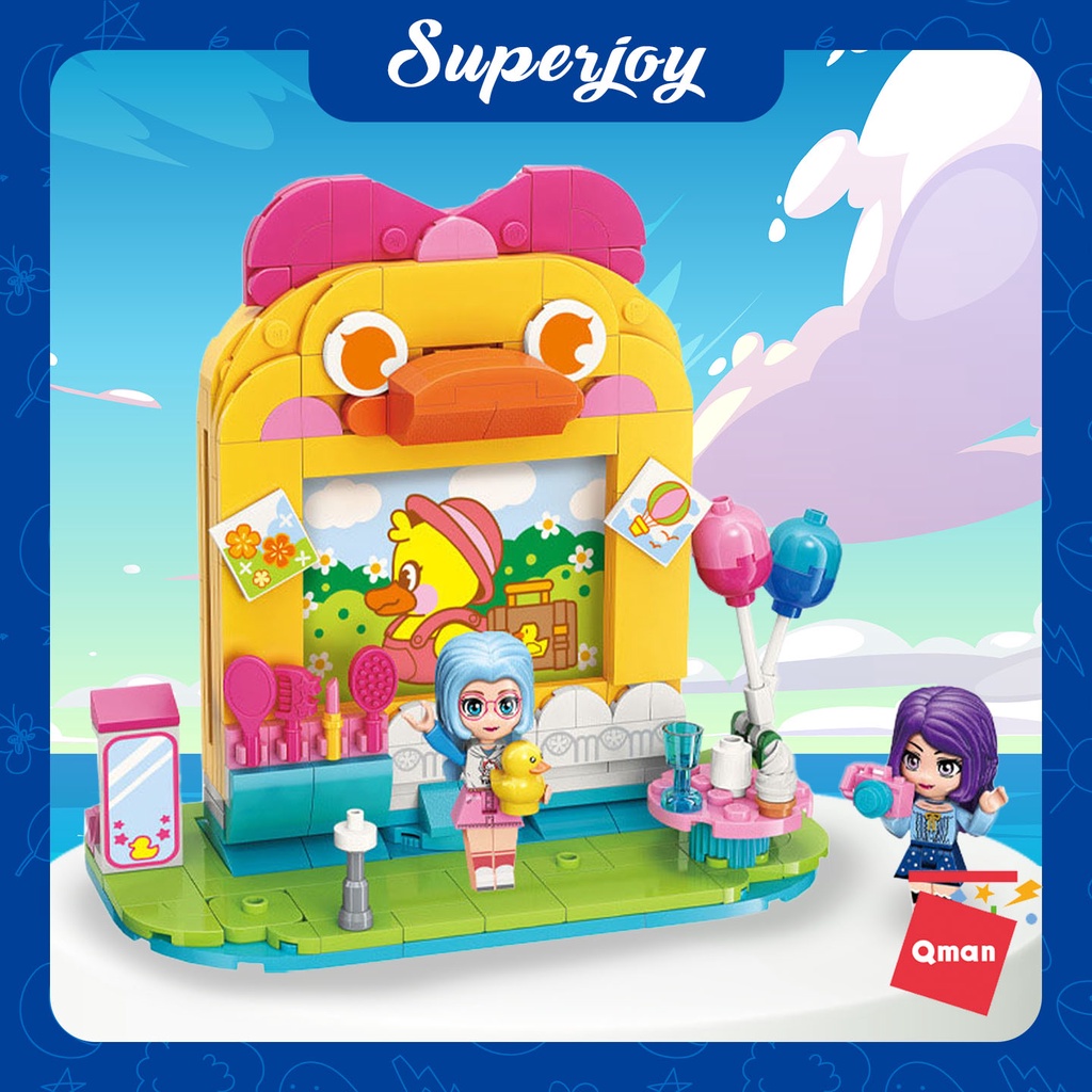 QMAN Blocks Cherry Duckling Journey Series 230pcs I Yellow Duck Good ...