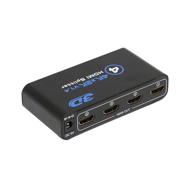 HDMI SPLITTER 4K with UK Adapter 1 IN 4 OUT FULL HD for Astro/PC/Laptop ...