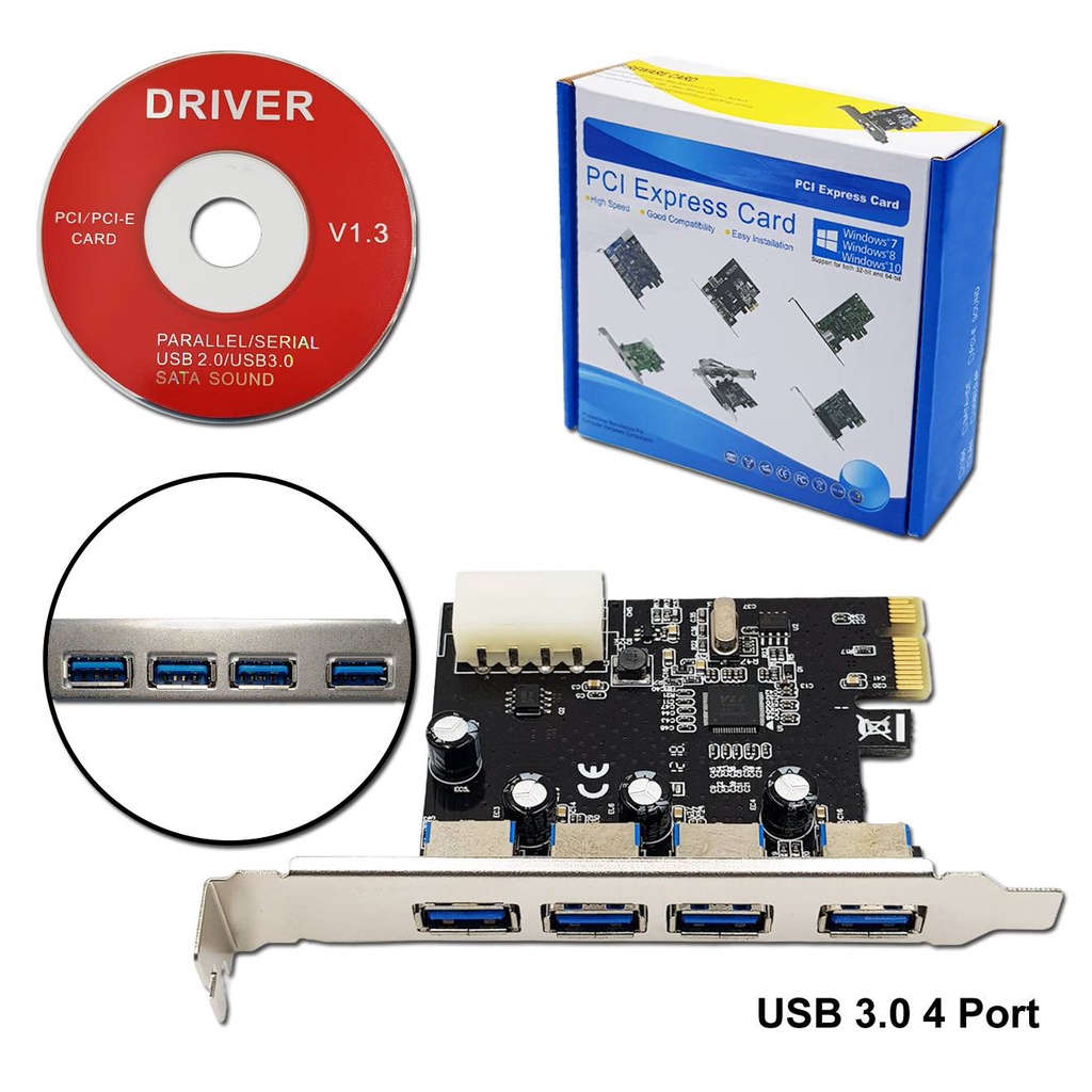 Pci Express Card - USB 3.0 - 2 PORT / 4 Port (OEM) | Shopee Malaysia