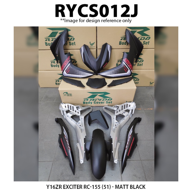 Cover Set Yamaha Y16 Y16ZR Exciter155 Full Set Rapido CoverSet Kosong ...