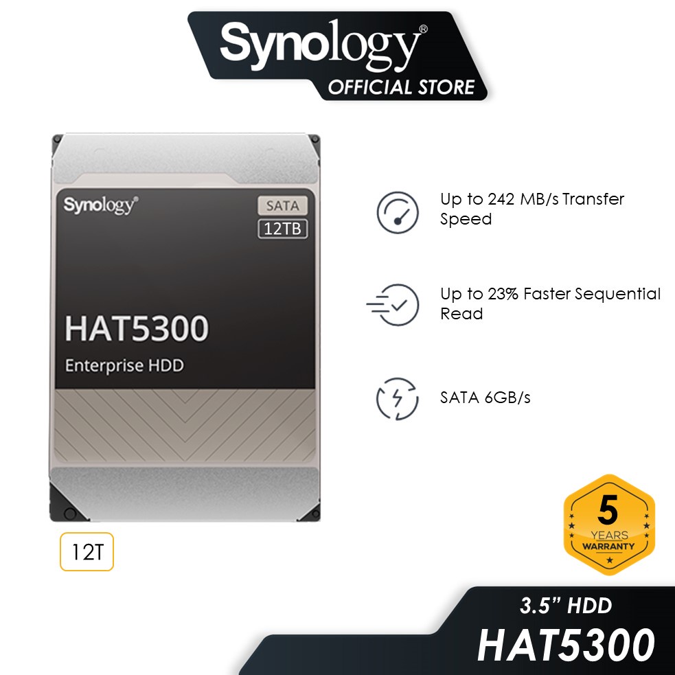 Synology NAS Internal Hard Drive HAT5300/ HAT5310/HAT5320 SATA III 3.5 ...