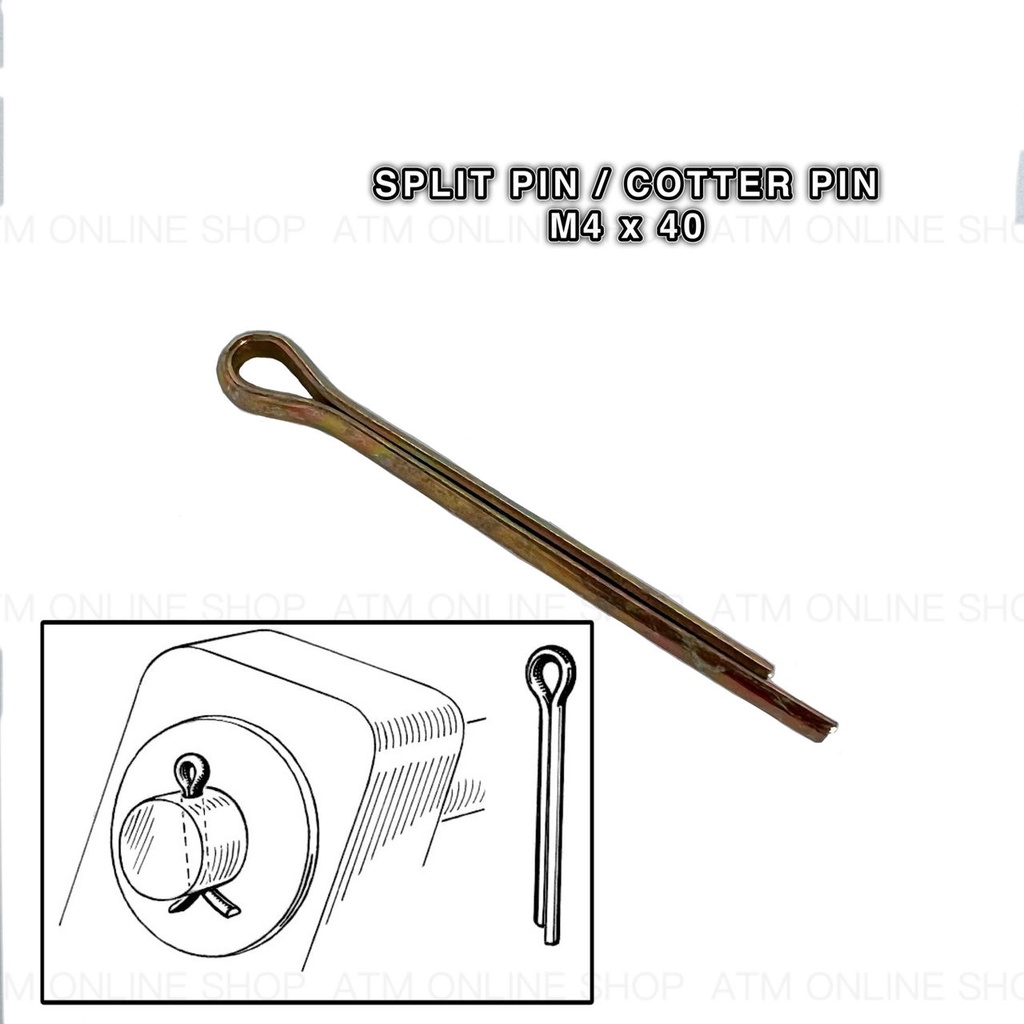 (PCS) SPLIT PIN / COTTER PIN / Klip Pagar Split (Cotter) Pins DIN 94 ...